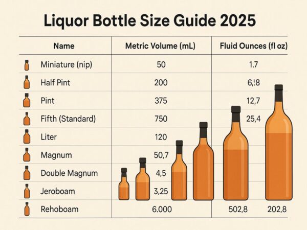 Liquor Bottle Size Guide 2025: Standard, Metric & Global Formats ...